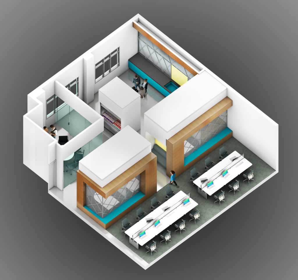 First Floor Axon – Wandering Architect